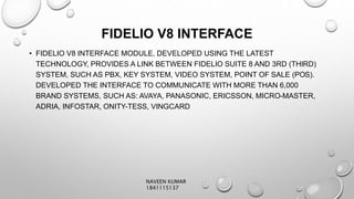 Fidelio property management system | PPTX