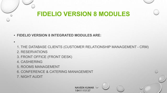 Fidelio property management system | PPTX | Operating Systems ...