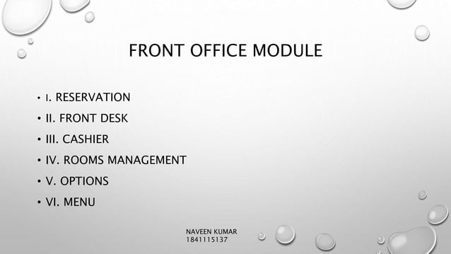 Fidelio property management system | PPTX | Operating Systems ...