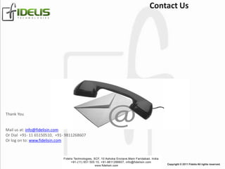 Fidelis Technologies Corporate profile | PPT