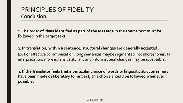 Fidelity in Translation studies | PPTX