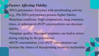 Fidelity & and processitivity in pcr.pptx