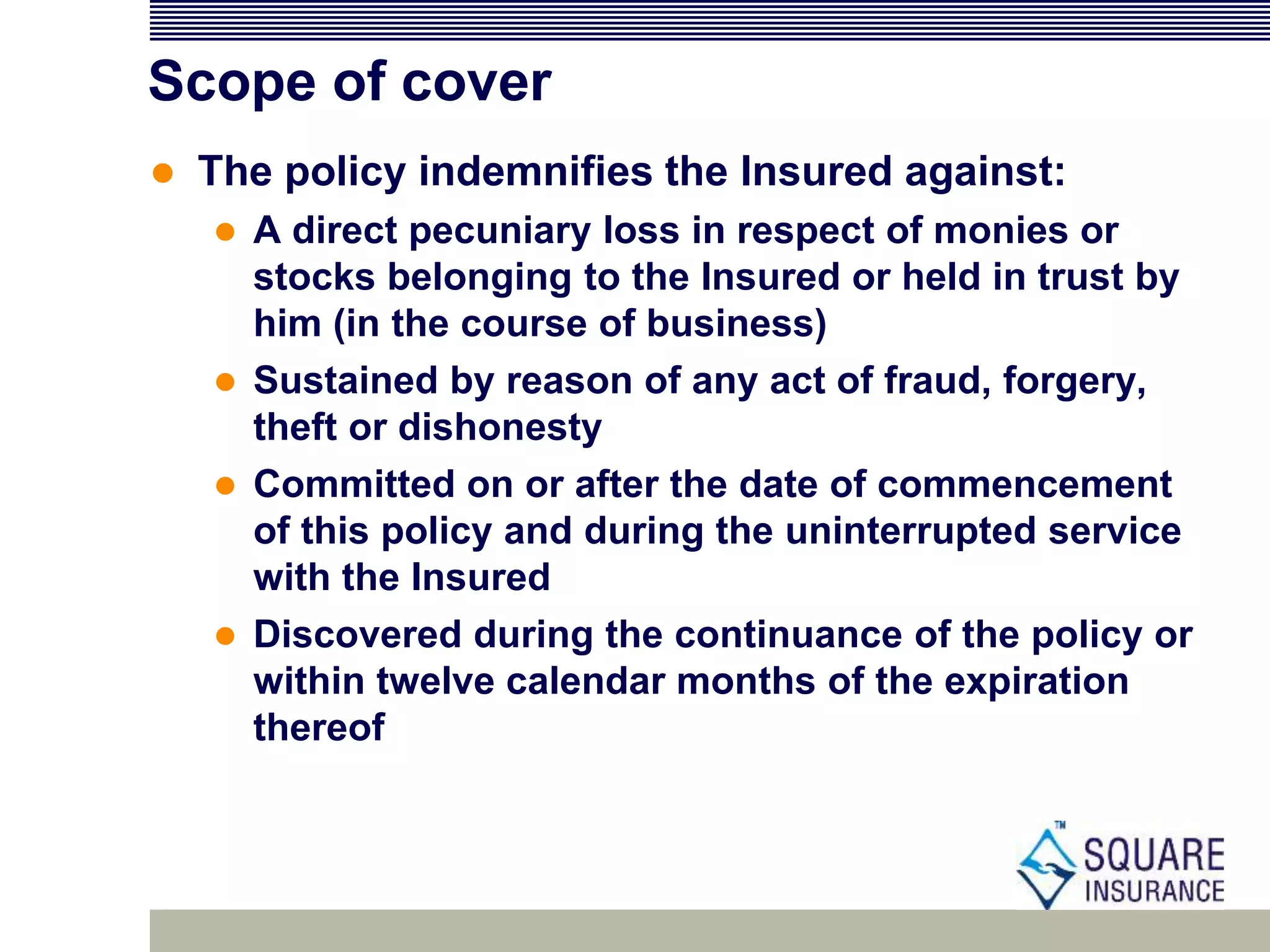 Fidelity Guarantee Insurance | PPSX
