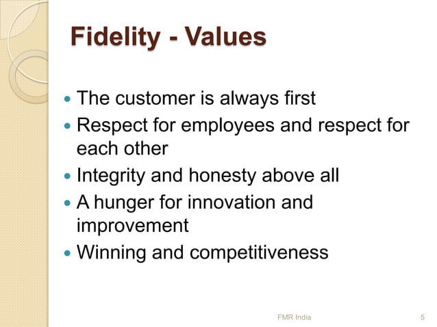 Fidelity management and research | PPT