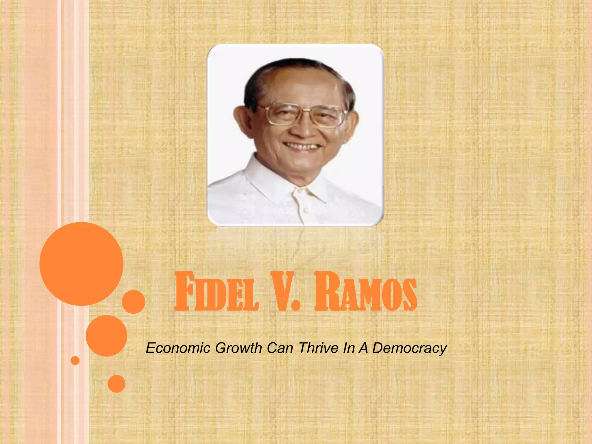 Fidel v. ramos | PPTX