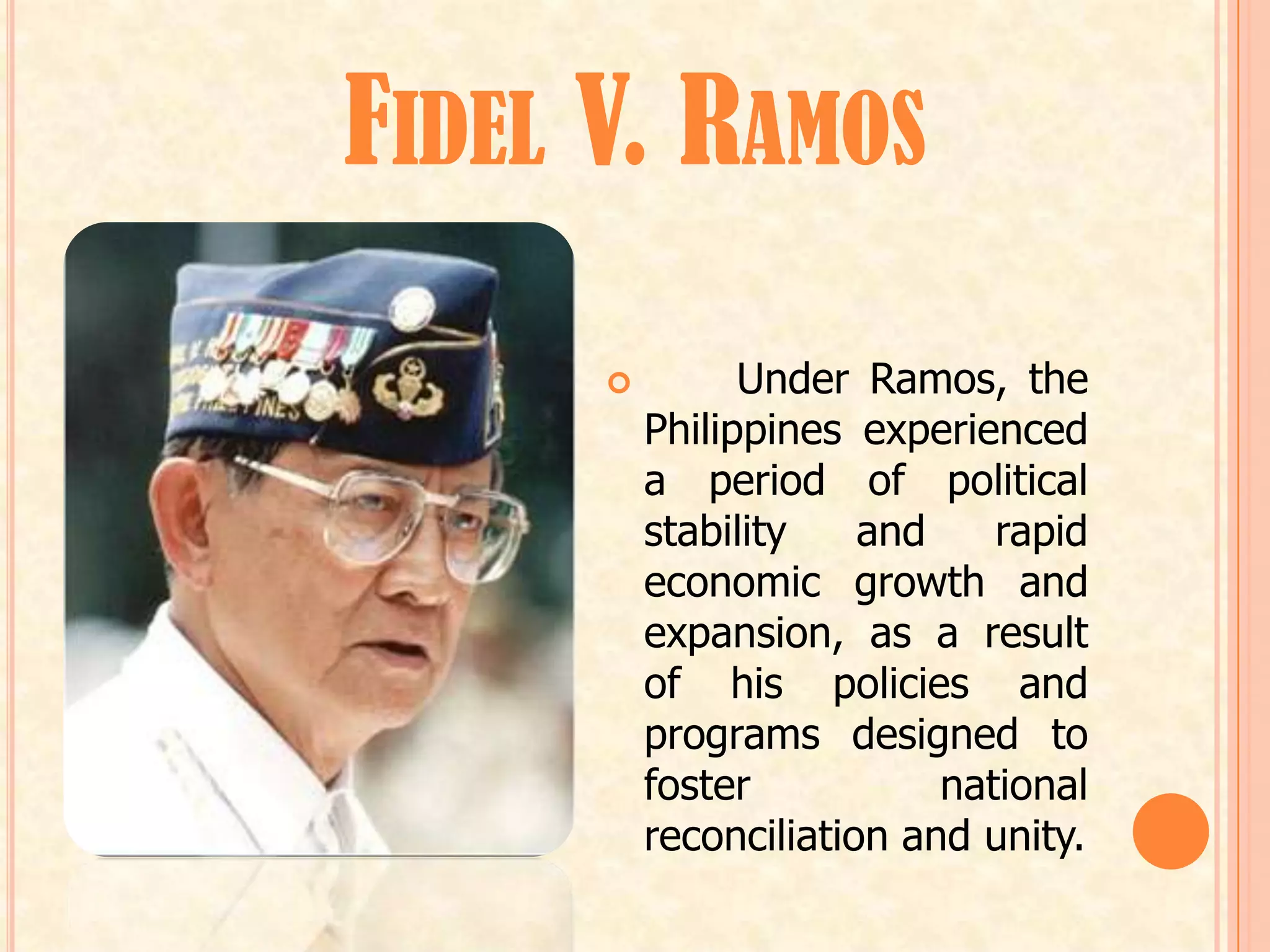 Fidel v. ramos | PPTX