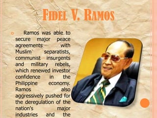 Fidel v. ramos | PPTX