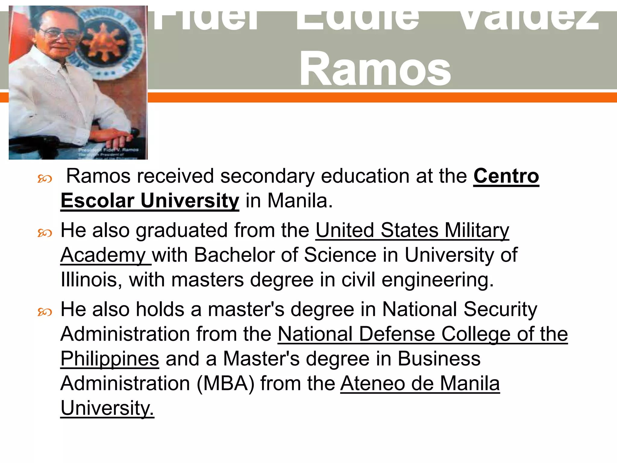 Fidel v ramos1 | PPTX