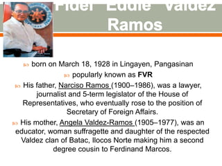 Fidel v ramos 2 | PPTX