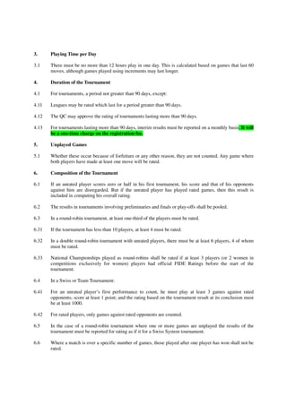 FIDE Rating Regulations | PDF | Board Games and Puzzles | Games and Puzzles