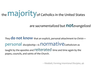 Catholic Discipleship and "Forming Intentional Disciples" | PPTX