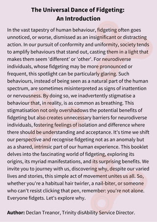 Fidgets for the Socially Conscious | PDF