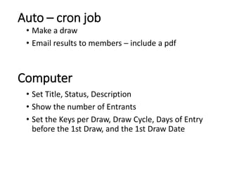 Developing a prize-giveaway style component | PPT