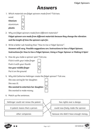Fidget Spinners Differentiated Reading Comprehension.pdf