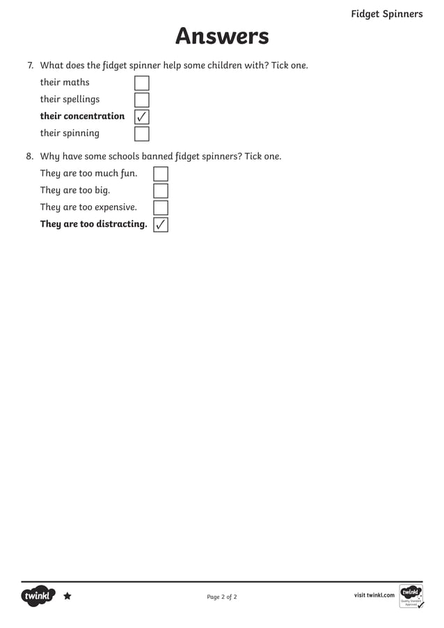 Fidget Spinners Differentiated Reading Comprehension.pdf