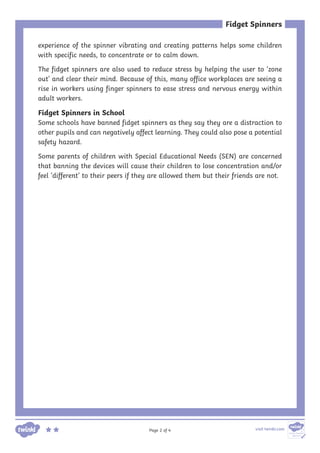 Fidget Spinners Differentiated Reading Comprehension.pdf