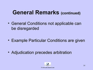 An Overview of the FIDIC FORMS OF CONTRACT and Contracts Committee ...