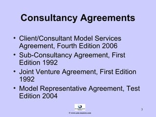 An Overview of the FIDIC FORMS OF CONTRACT and Contracts Committee ...