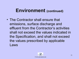 An Overview of the FIDIC FORMS OF CONTRACT and Contracts Committee ...