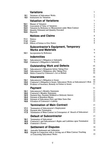 Fidic conditions of subcontract agreement | PDF