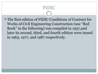 Fidic law1 | PPT