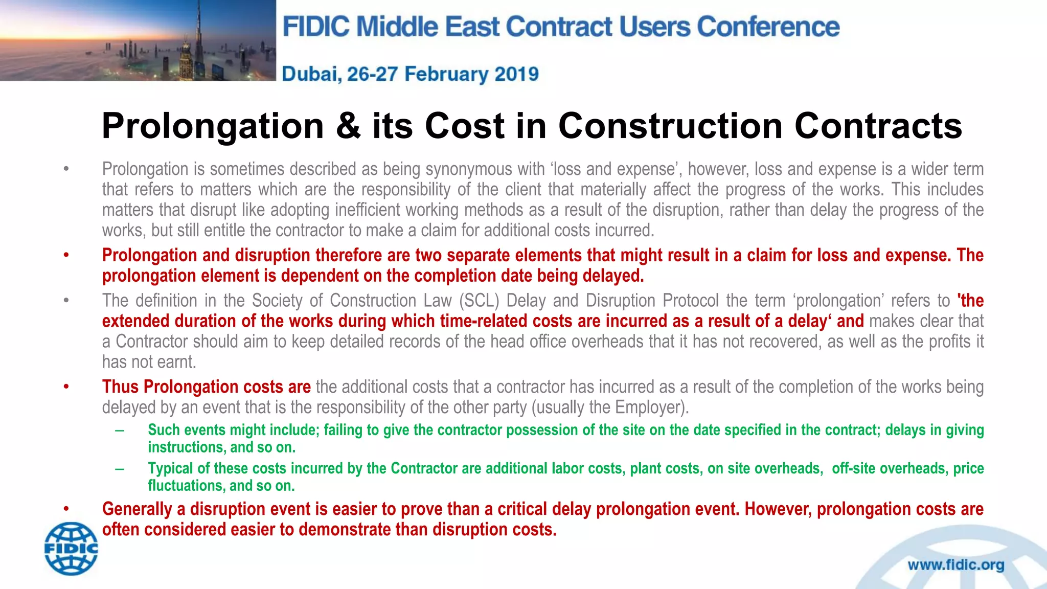 Prolongation and HOOH Costs | PDF