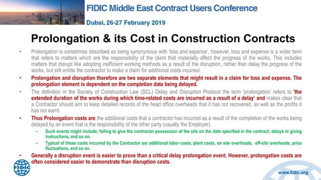 Prolongation and HOOH Costs | PDF | Civil Engineering Industry | Industries