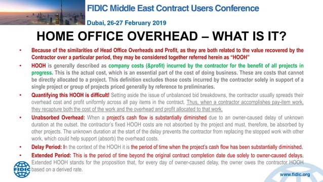 Prolongation and HOOH Costs | PDF | Civil Engineering Industry | Industries