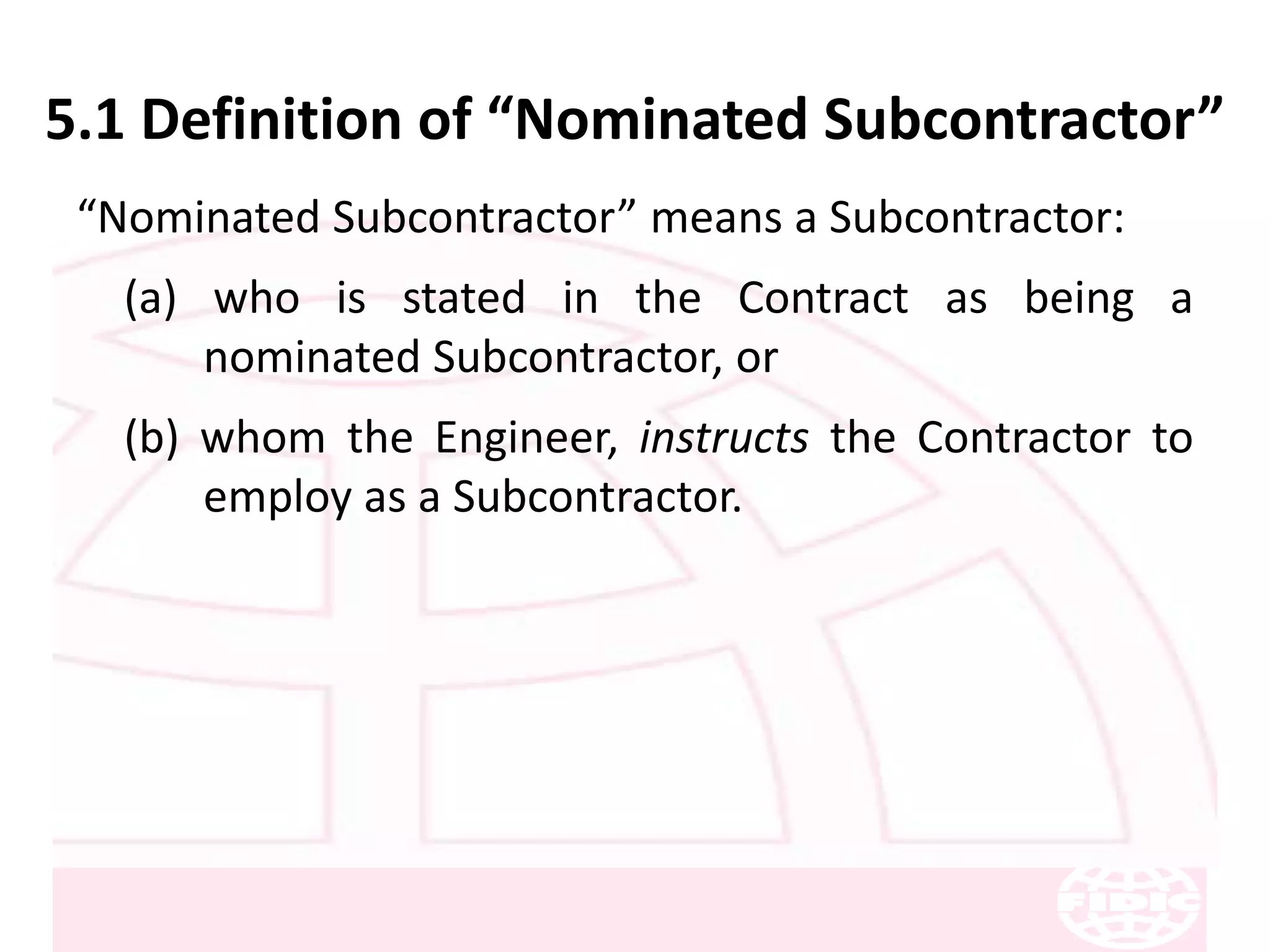 Fidic conditions of contract presentation | PPTX