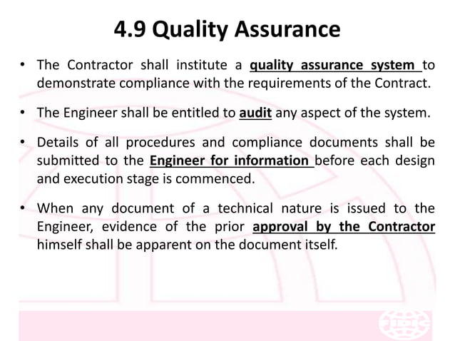 Fidic conditions of contract presentation | PPTX | Business | Business ...