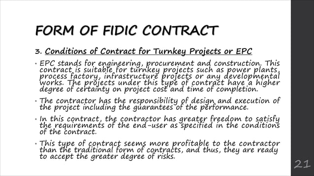 Fidic contract | PDF | Business | Business and Finance