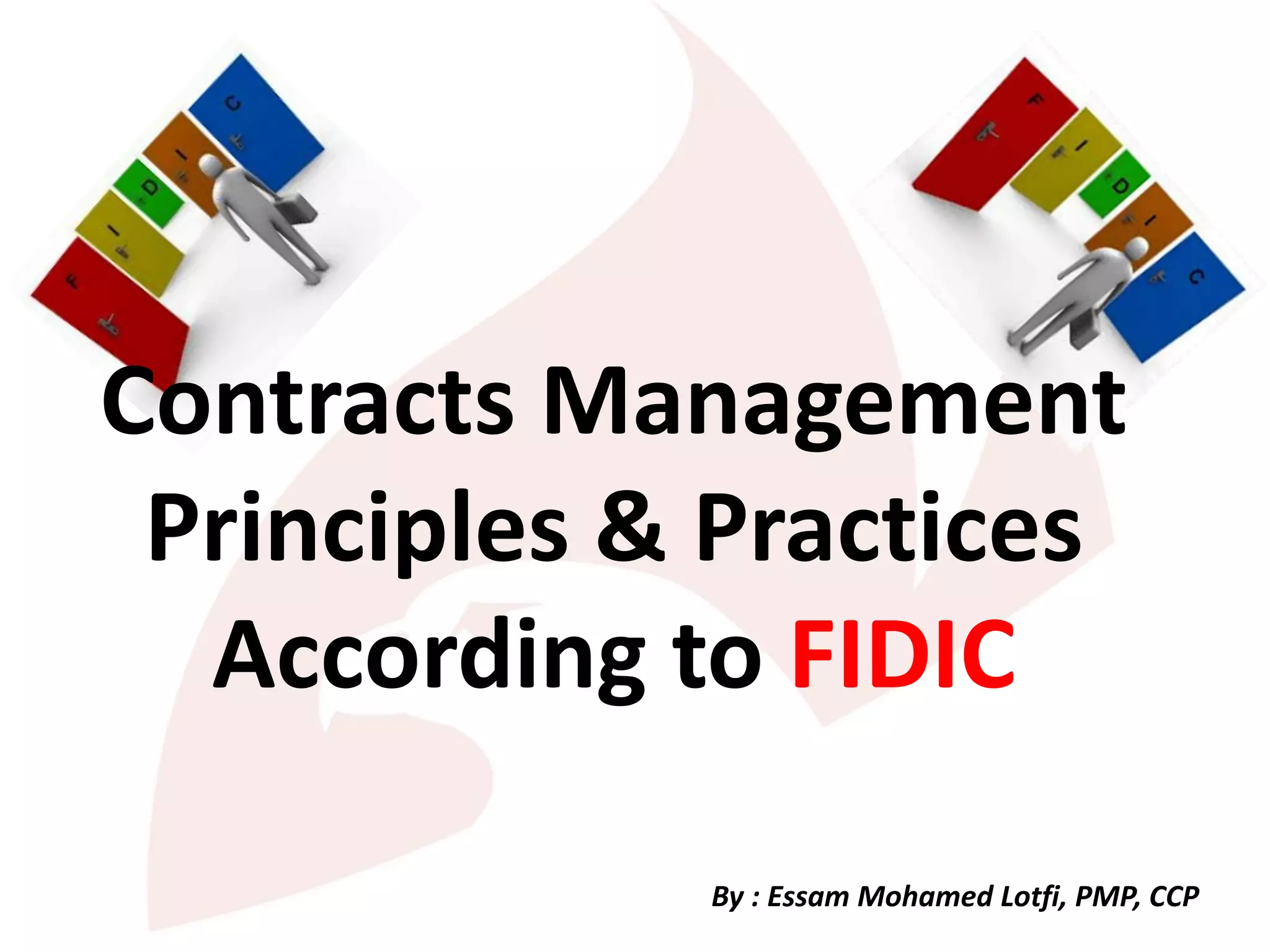 Fidic Contracts Management Introduction Pdf