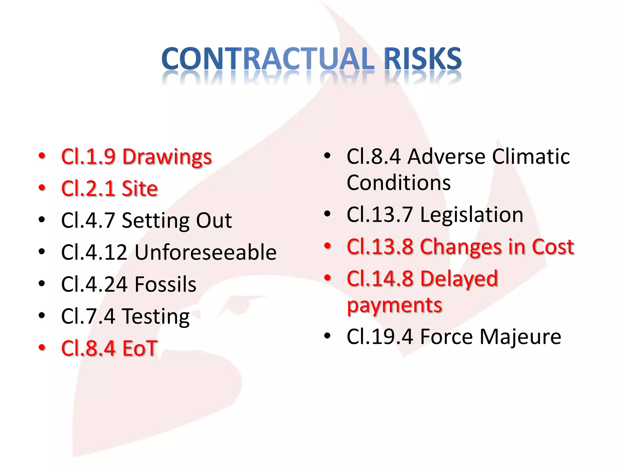 Fidic Contracts Management Introduction Pdf
