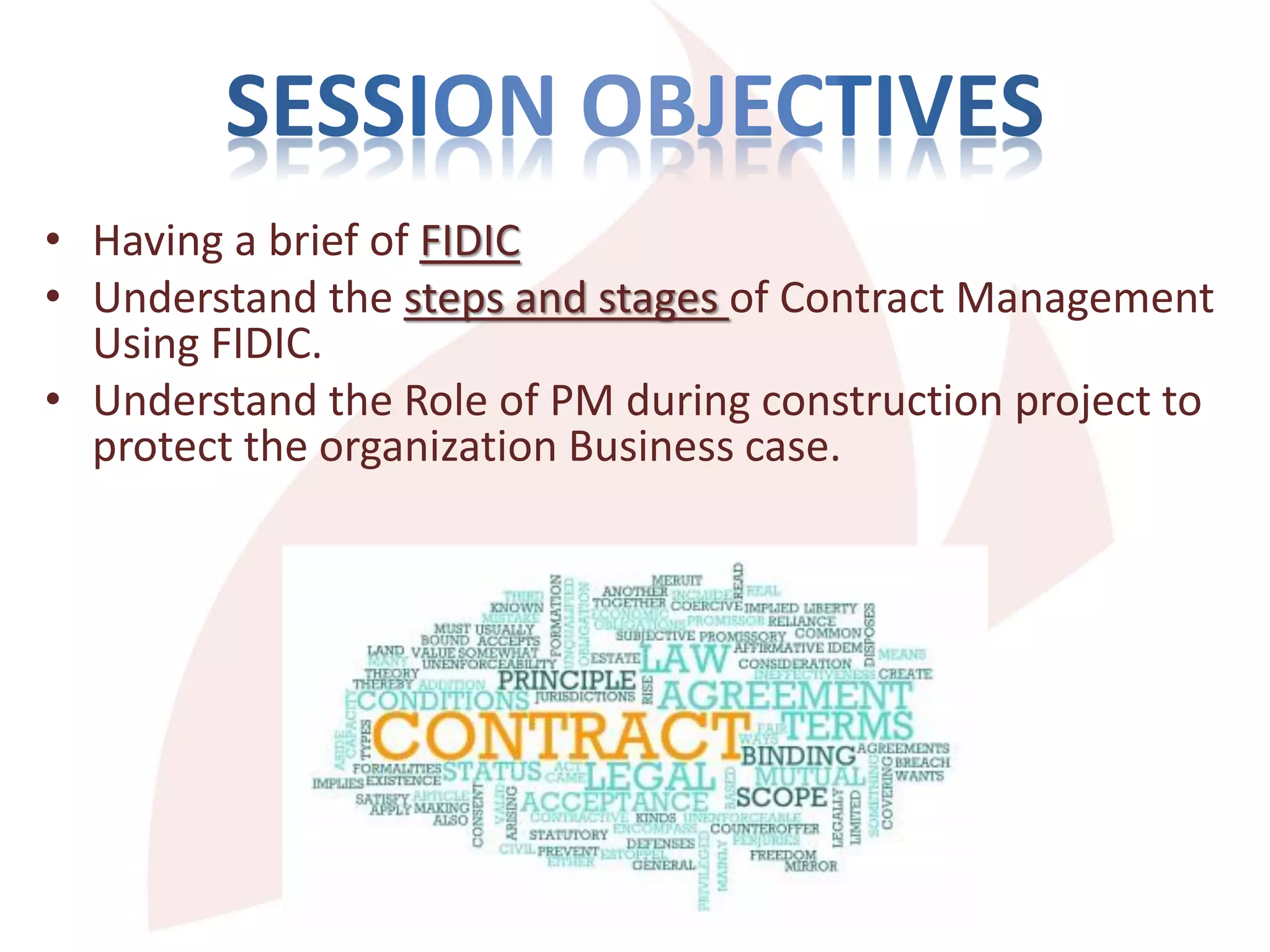 Fidic Contracts Management Introduction Pdf