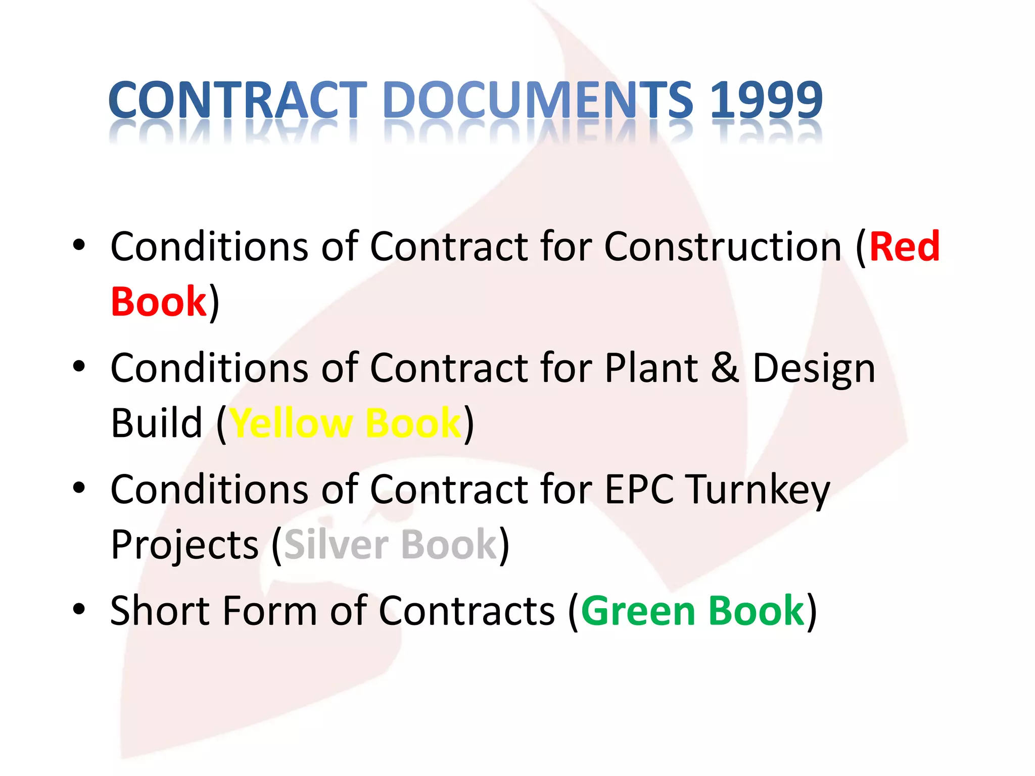 Fidic contracts management introduction | PDF