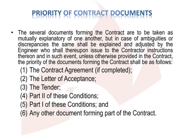 Fidic contracts management introduction | PDF