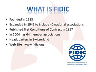 Fidic contracts management introduction | PDF
