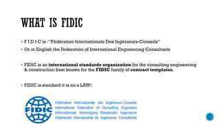 FIDIC intro author eng. mohammed fadlalla | PPT