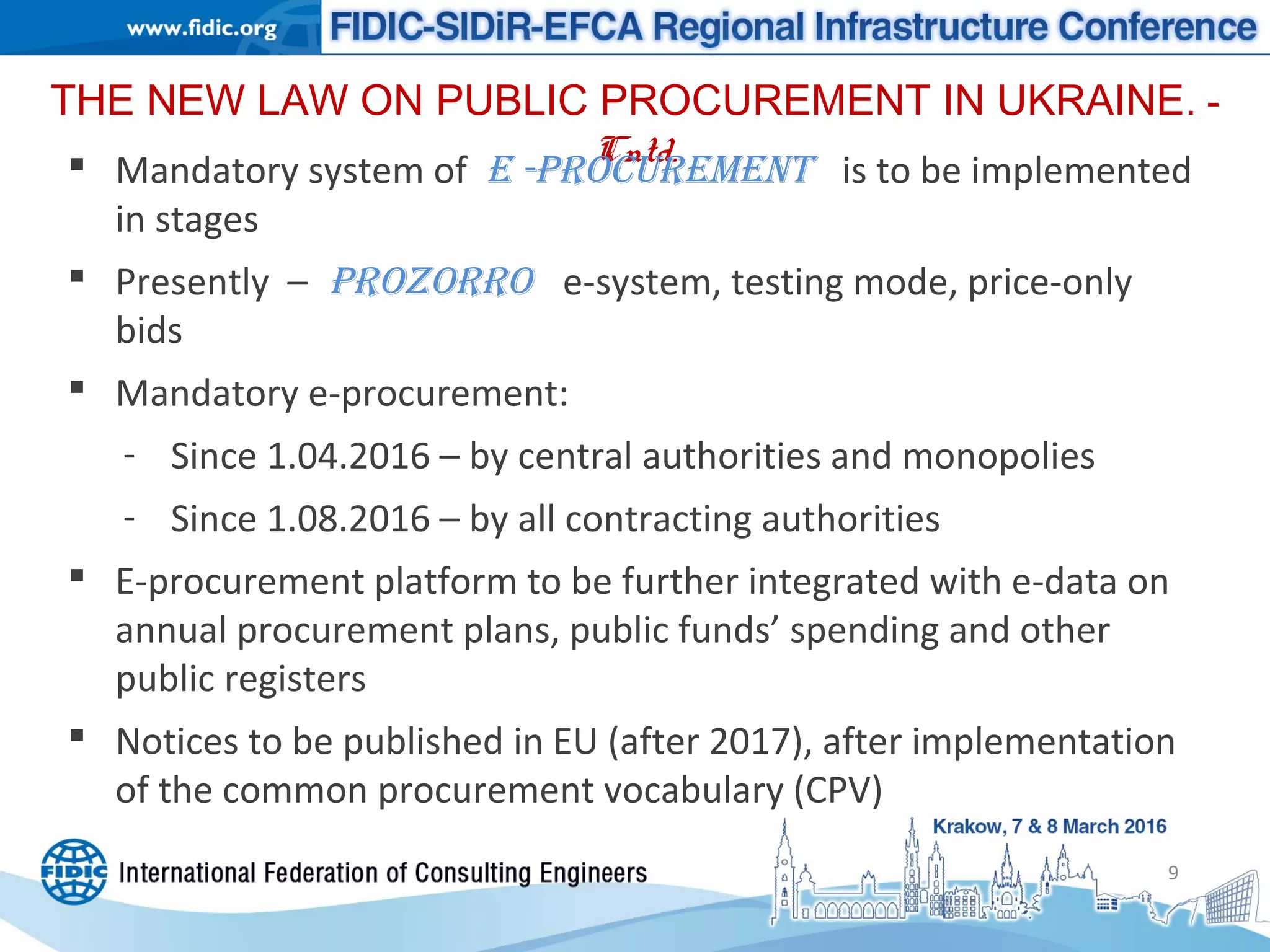 Presentation_Public Procurement in International Construction and ...
