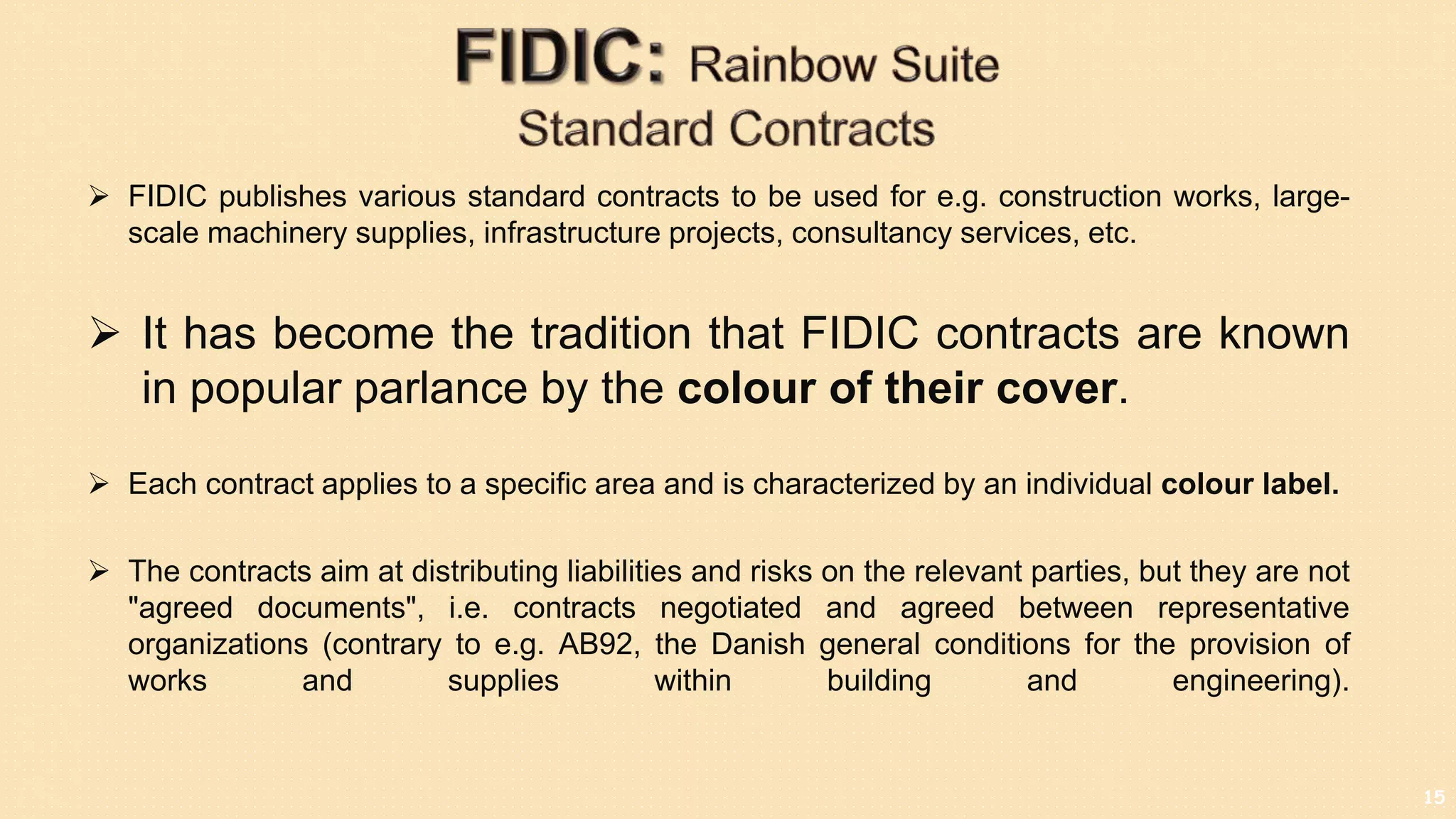 #FIDIC Understanding Basics# By SN Panigrahi | PPTX