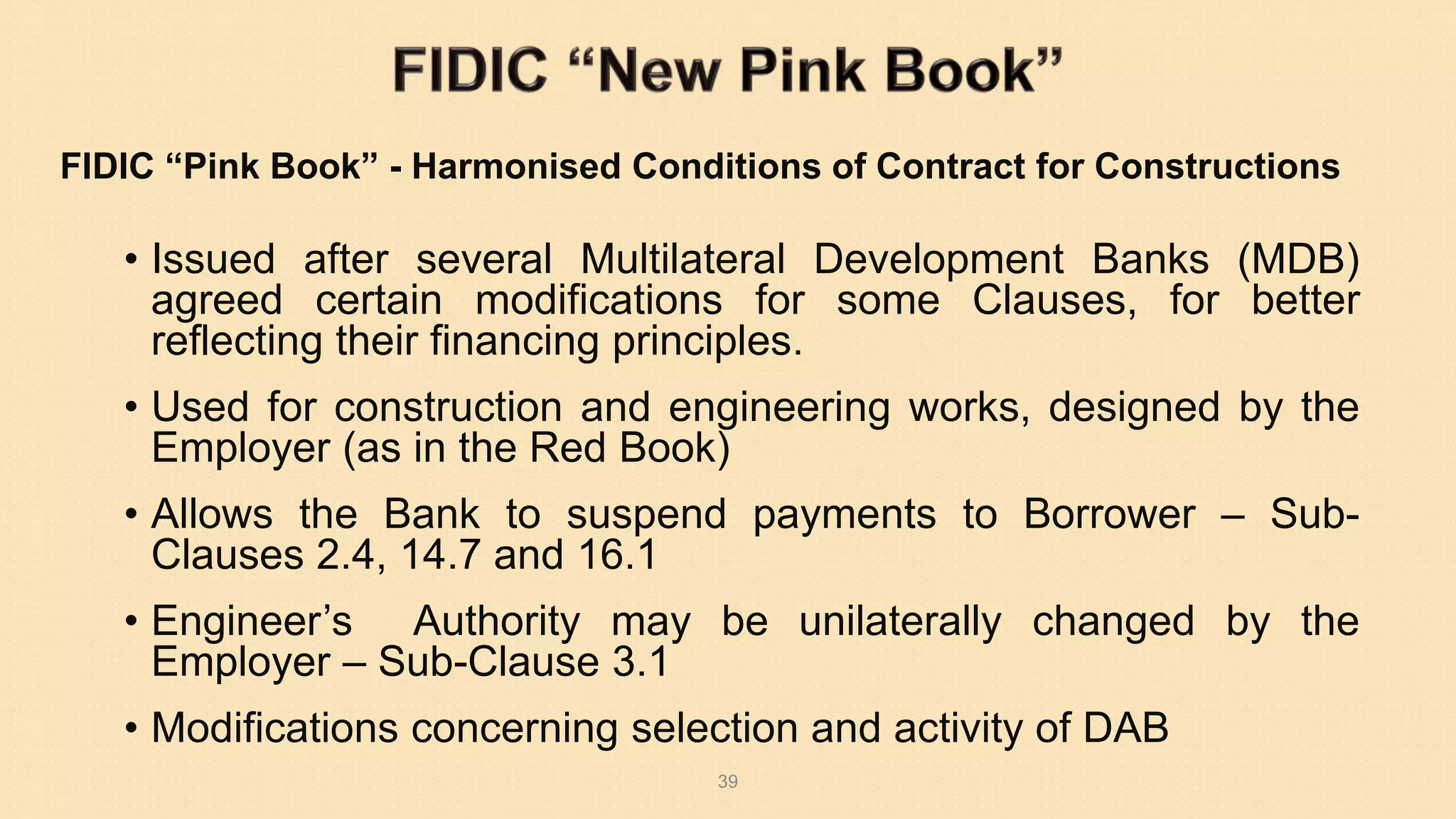 #FIDIC Understanding Basics# By SN Panigrahi | PPTX