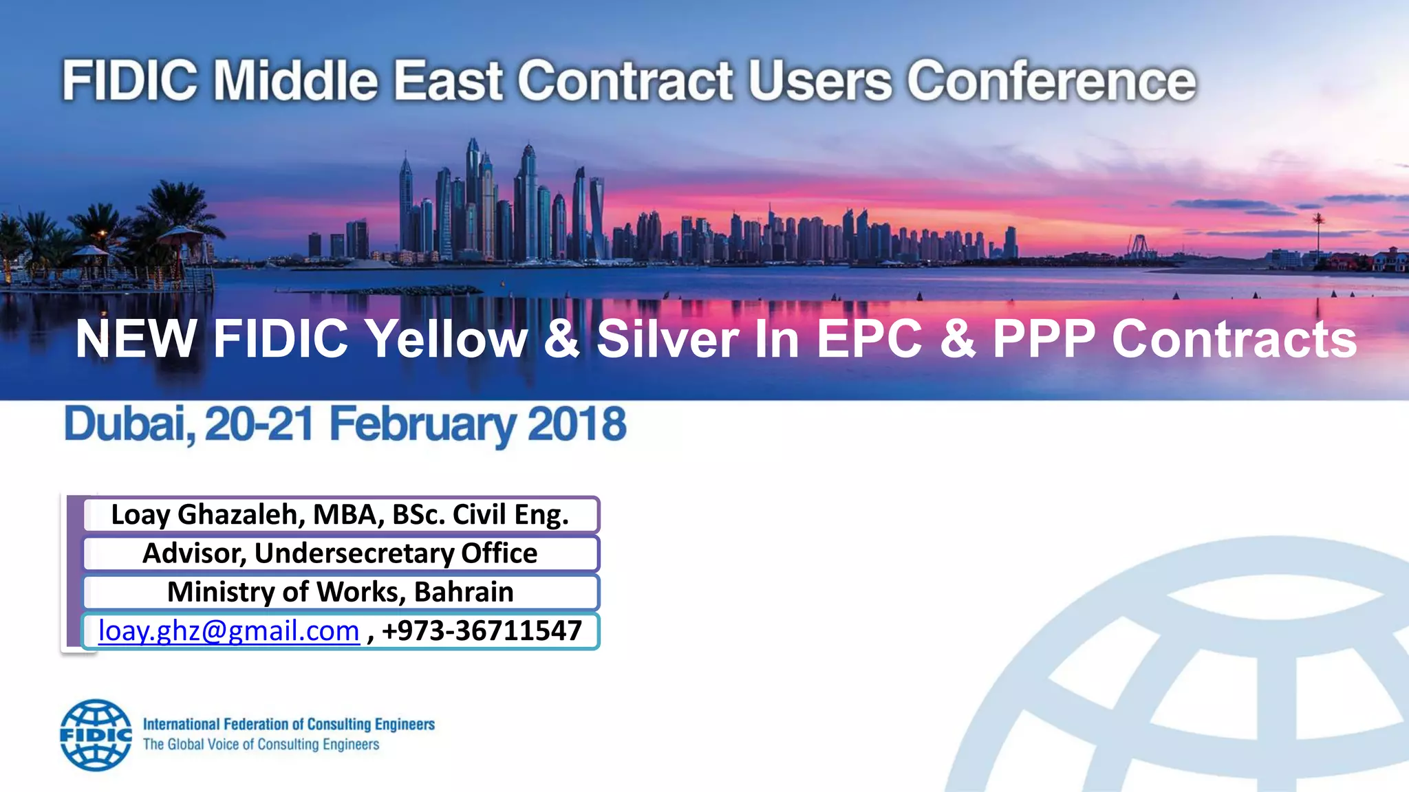 FIDIC 2017 Yellow and Silver in EPC and PPP Contracts | PDF