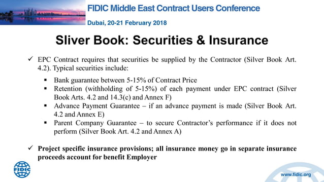 FIDIC 2017 Yellow and Silver in EPC and PPP Contracts | PDF | Business ...