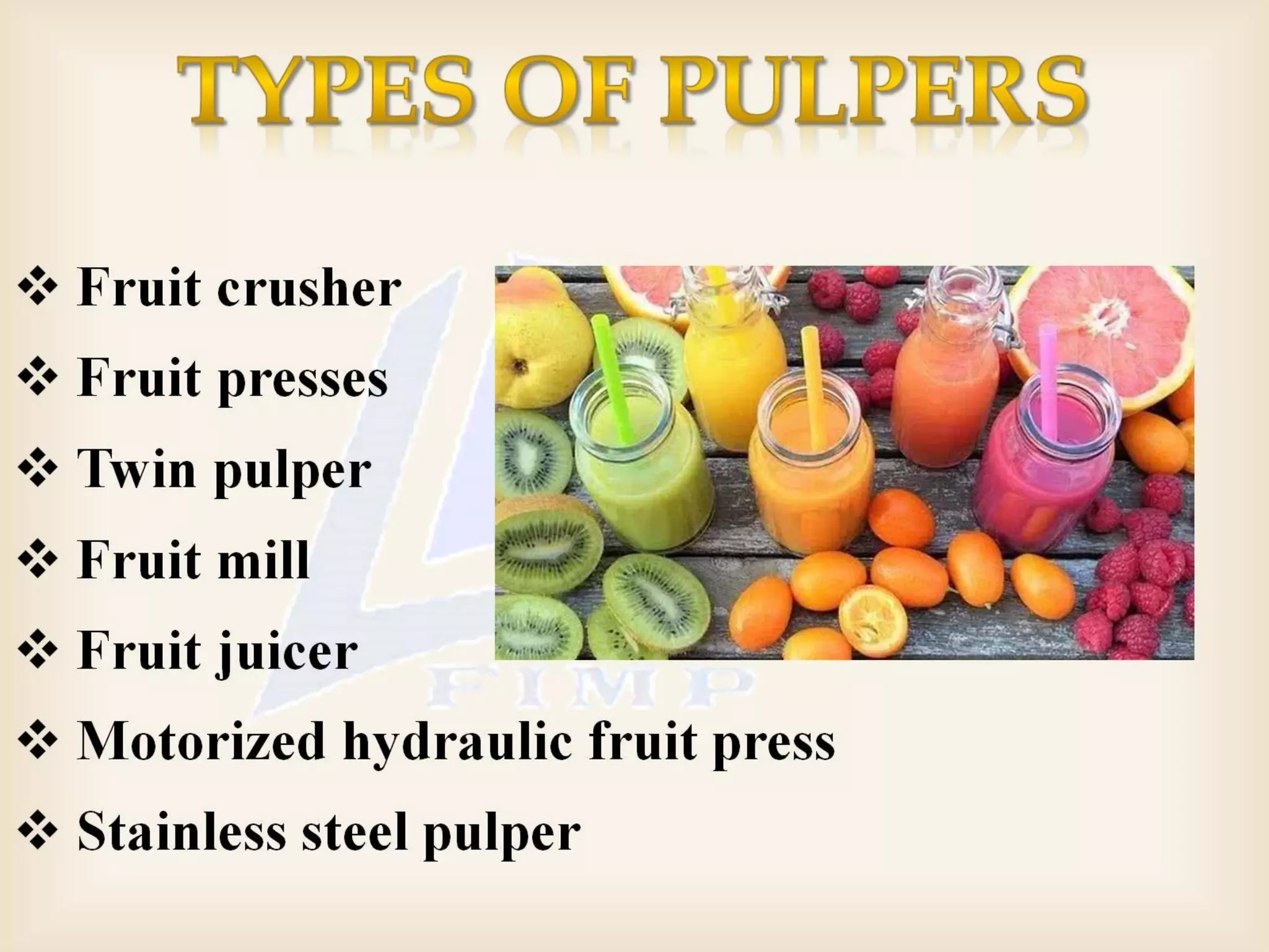 Types and applications of pulpers and granulators | PPT