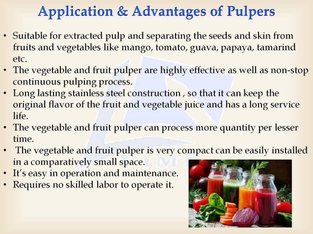 Types and applications of pulpers and granulators | PPT