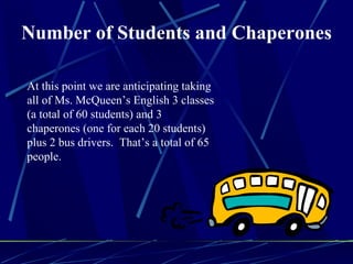Example of a field trip proposal project | PPT