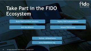 FIDO and the Future of User Authentication | PPT