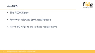 FIDO Authentication and GDPR | PDF