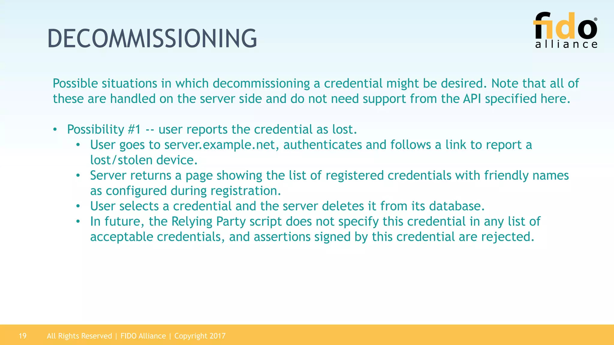 FIDO2 Specifications Overview | PPT