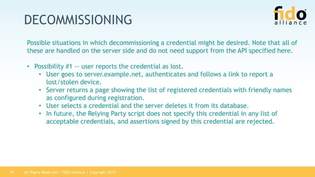 FIDO2 Specifications Overview | PPT | Free Download